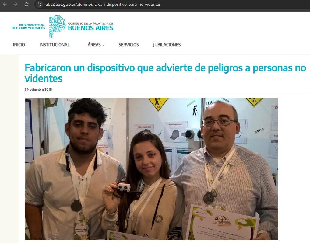 Publicación Gobierno Provincia de Buenos Aires - Entrevistado - El Profe Alegría