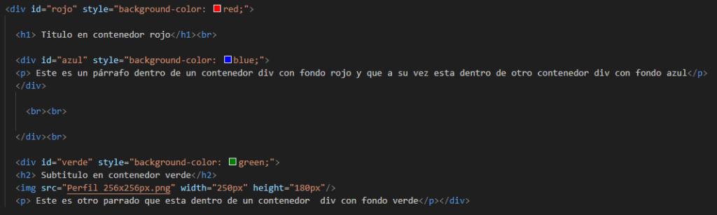 14-Etiqueta div y span. - HTML-CSS-JS - El Profe Alegría