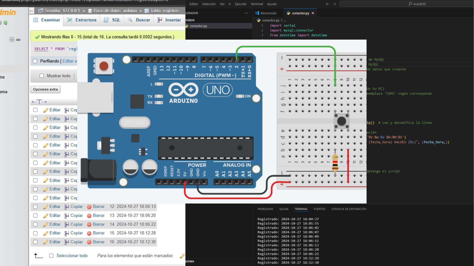 Arduino y Base de Datos por USB. - El Profe Alegría